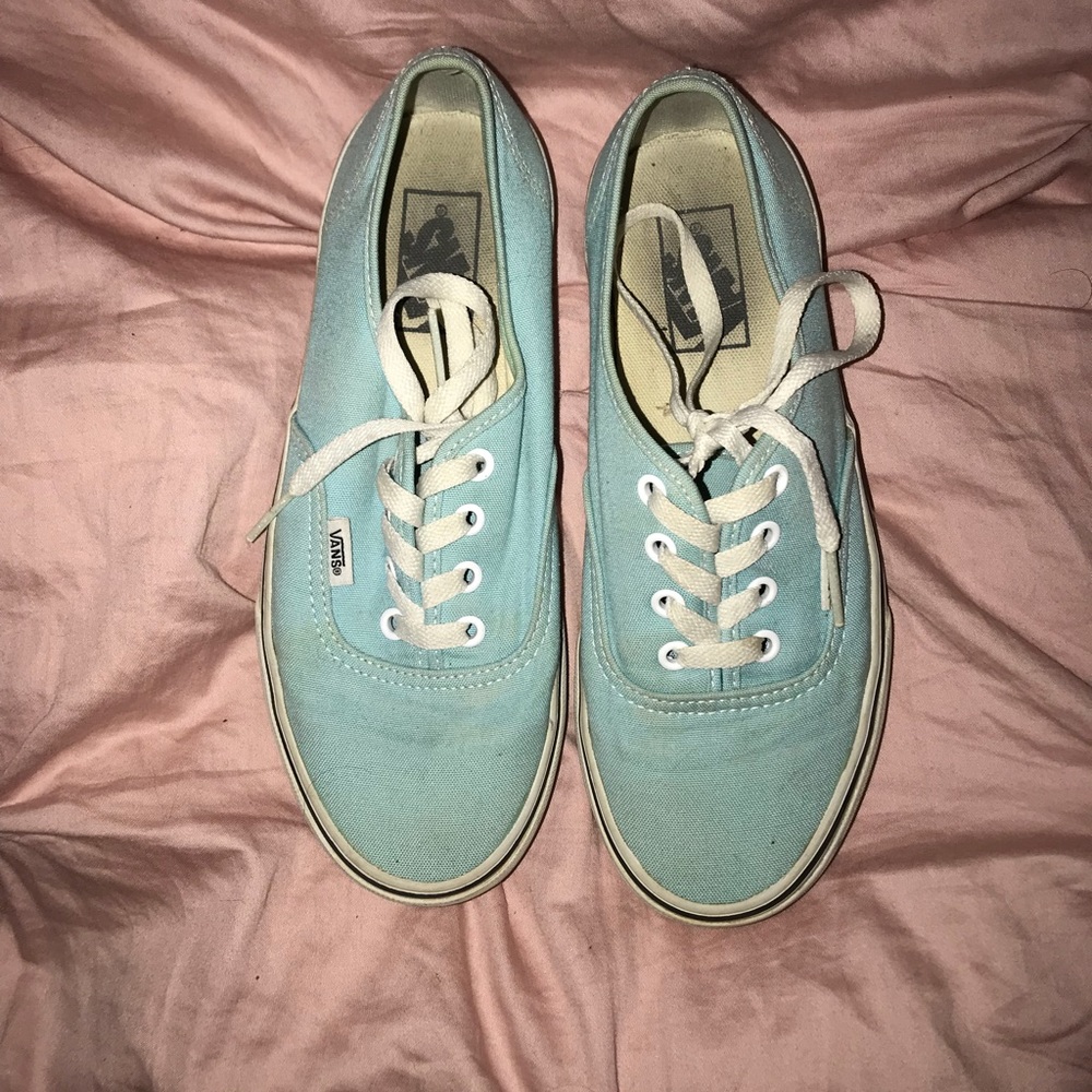 Light Blue Canvas Vans - Gem